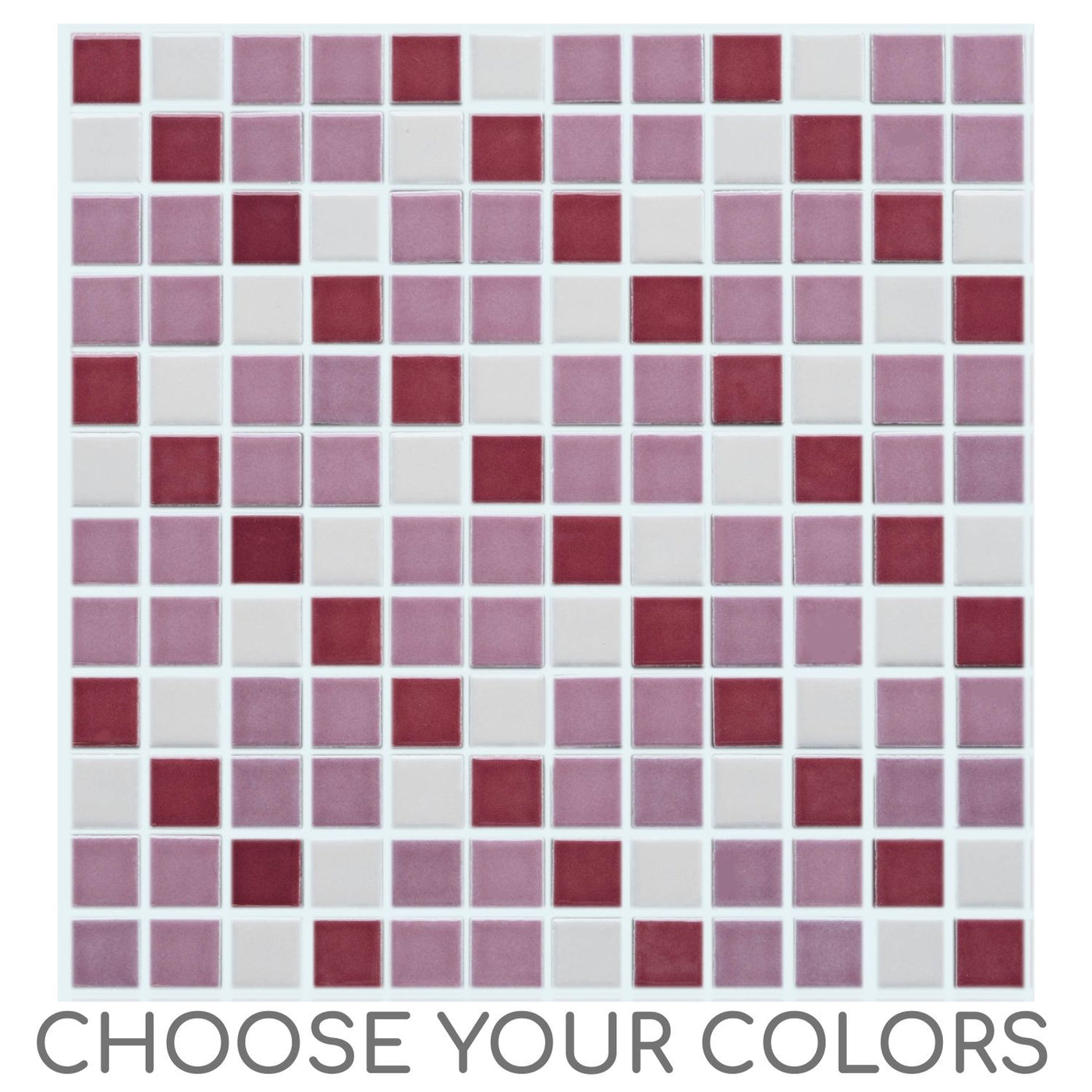 Sample of Vita Porcelain Mosaic Tile | Custom Pattern Retrograde — Modwalls
