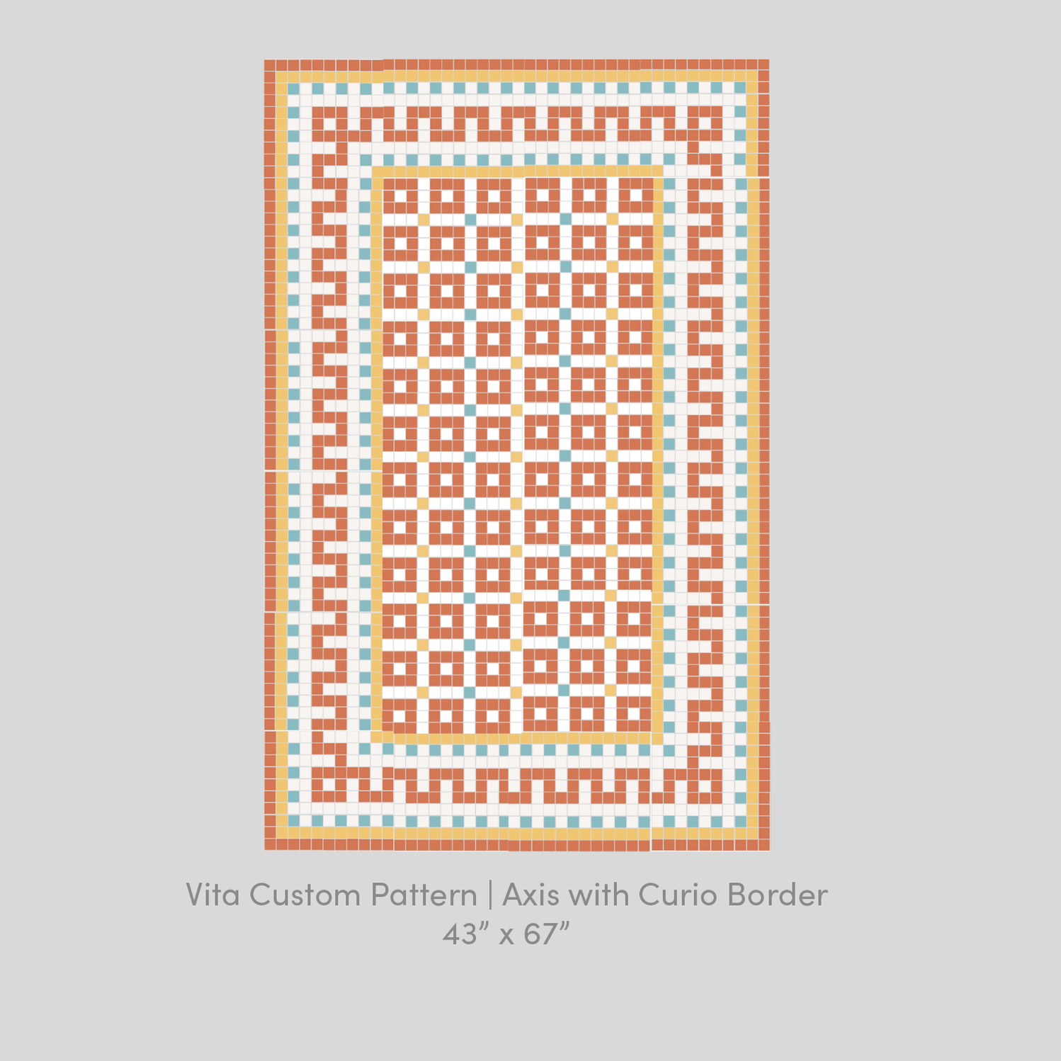 Vita Porcelain Mosaic Tile | Custom Pattern Border Curio Corner — Modwalls