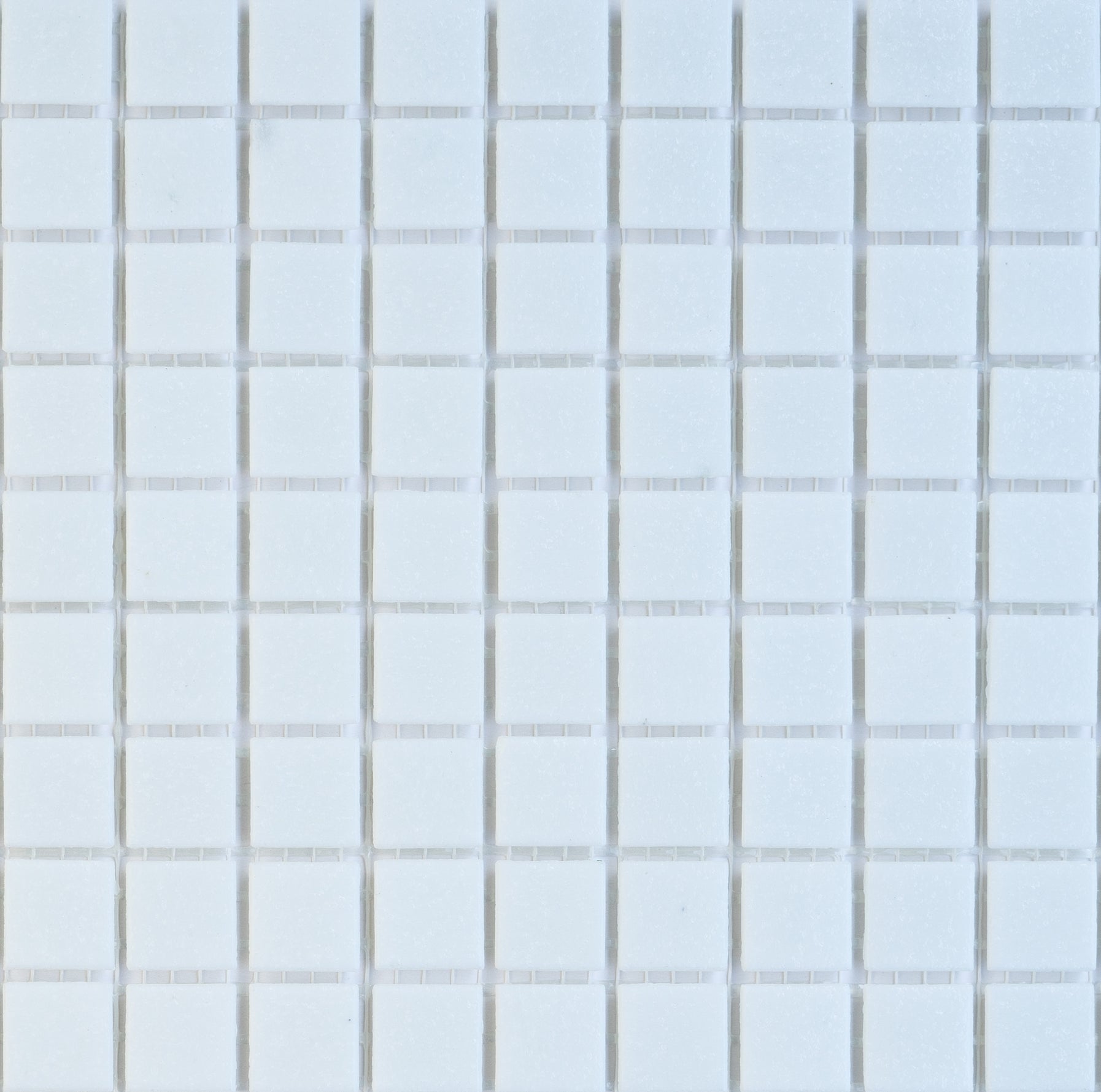 Sample of Brio Glass Mosaic Tile | Bright White | Modwalls Tile