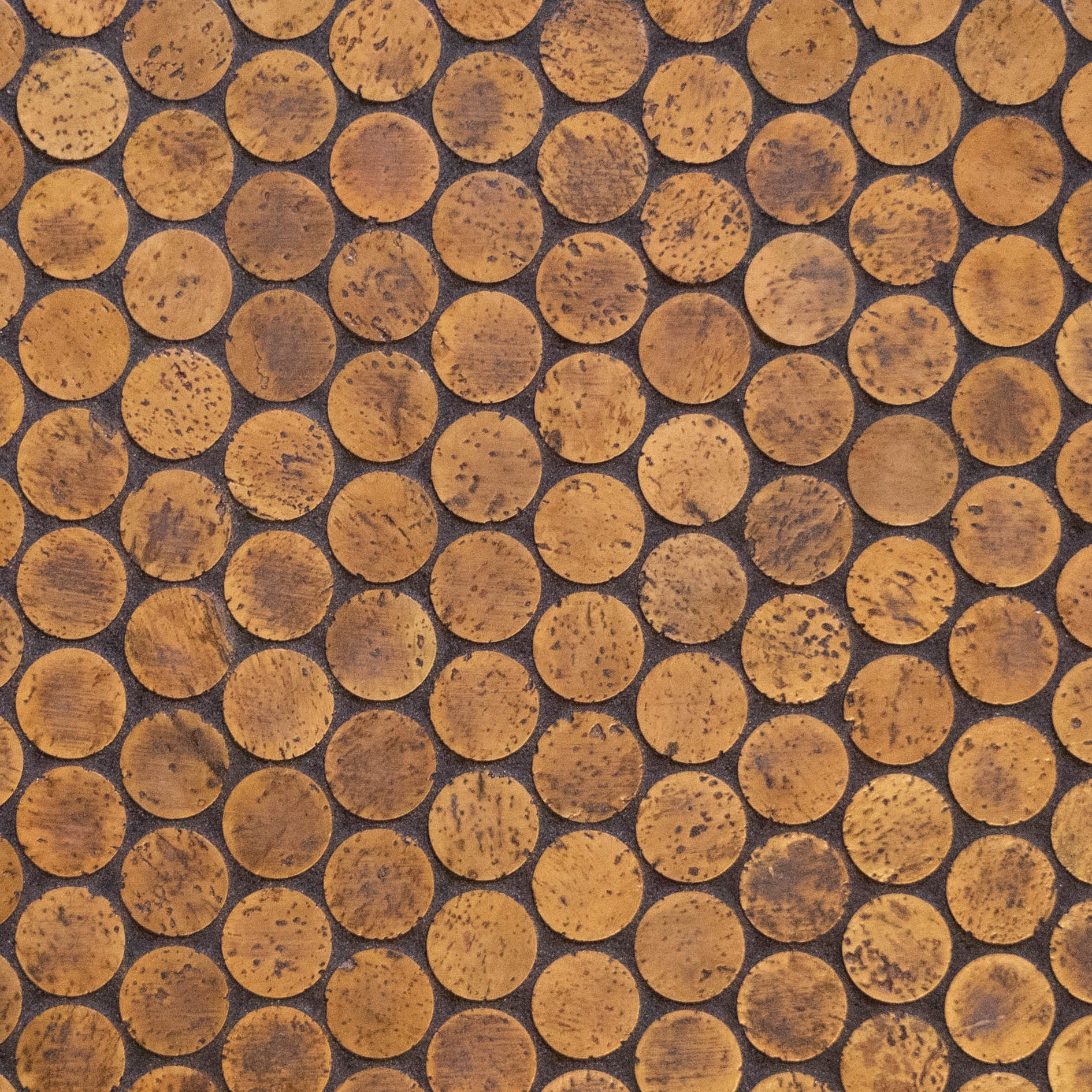 CorkDotz Small Cork Penny Round Tile | Modwalls Modern Tile