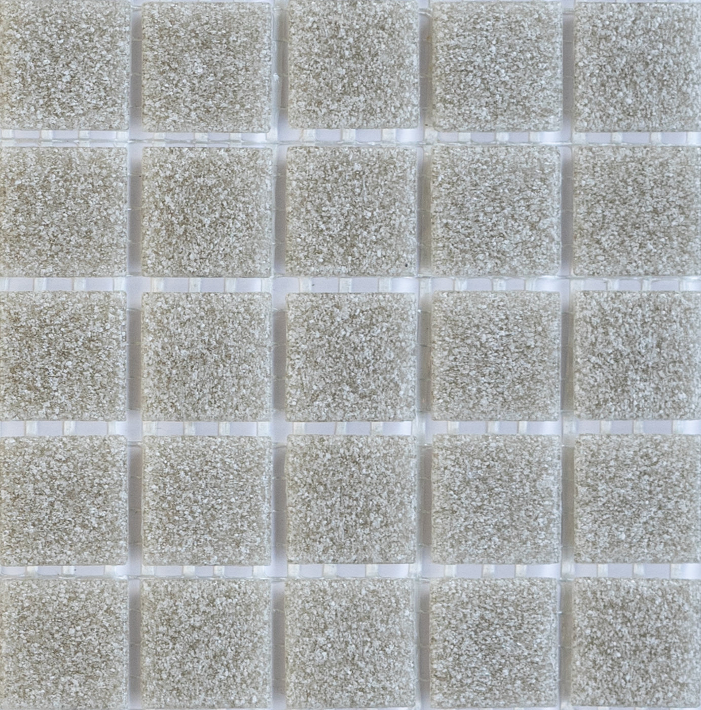 Sample of Brio Glass Mosaic Tile | Gravel | Modwalls Tile