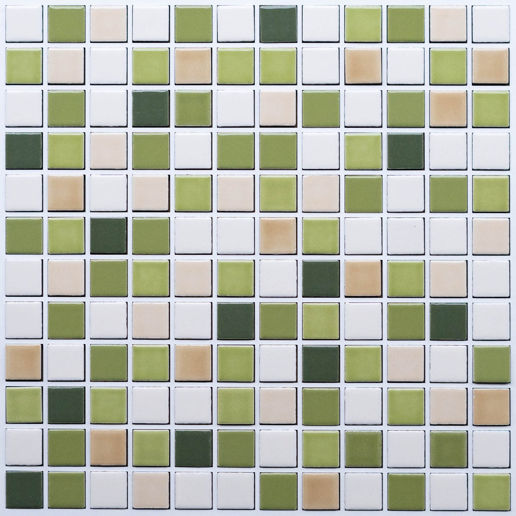 Vita Mosaic Porcelain Tile | MCM Blend | Gloss — Modwalls