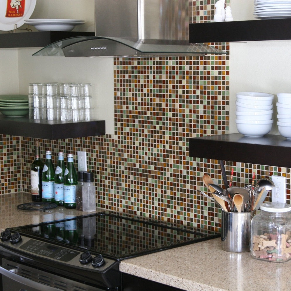 Brio Glass Mosaic Tile | Custom Color Mix — Modwalls