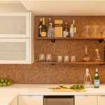 CorkDotz Cork Penny Round Tile | Modwalls Modern Tile