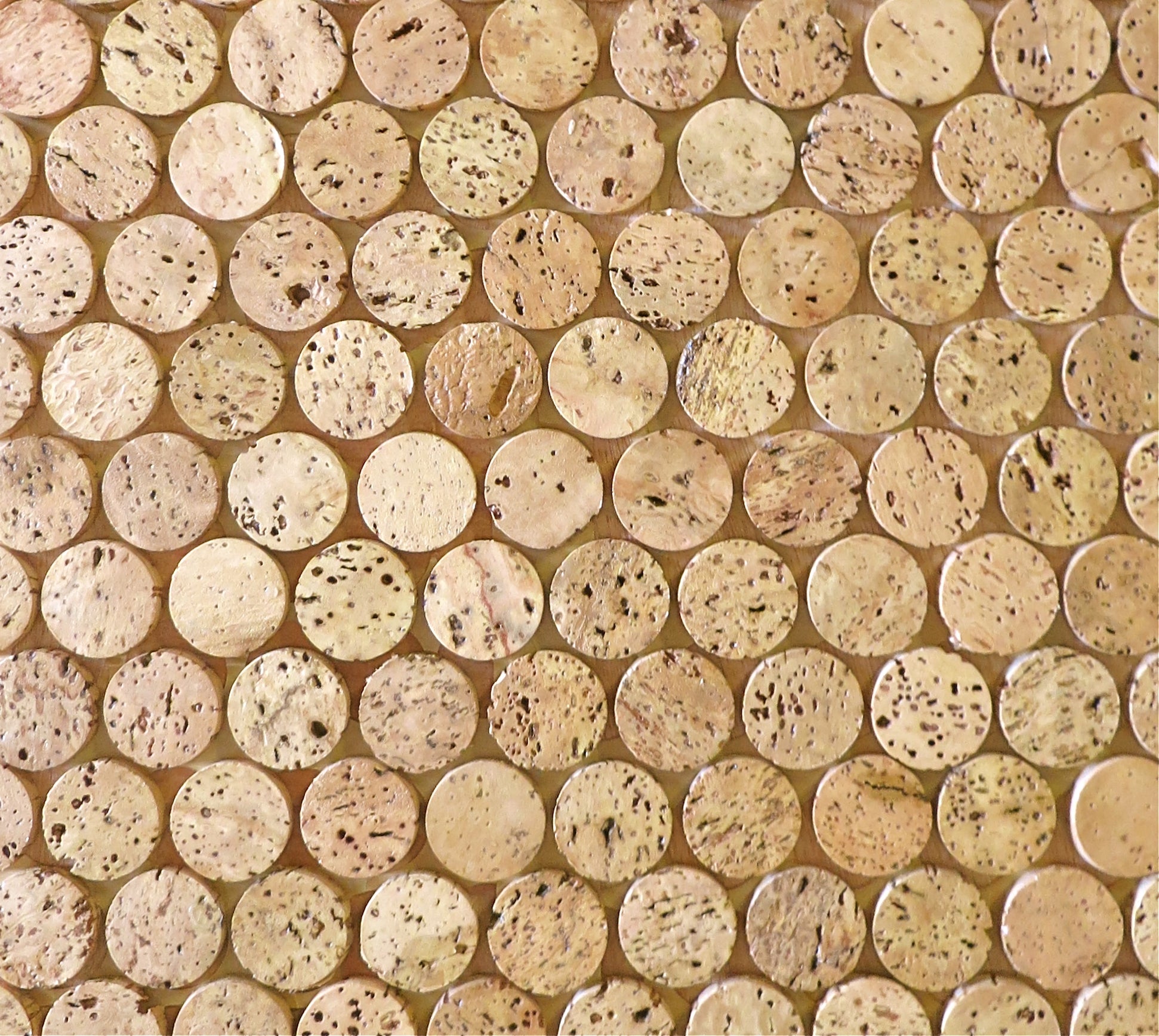 CorkDotz Cork Penny Round Tile | Modwalls Modern Tile